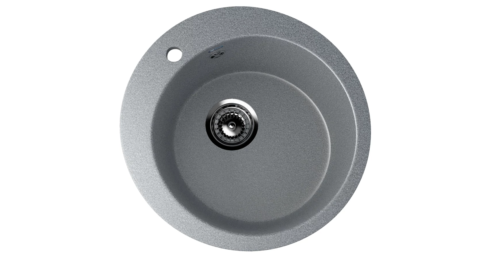Ulgran 405 kerek gránit mosogató | Gránit szürke