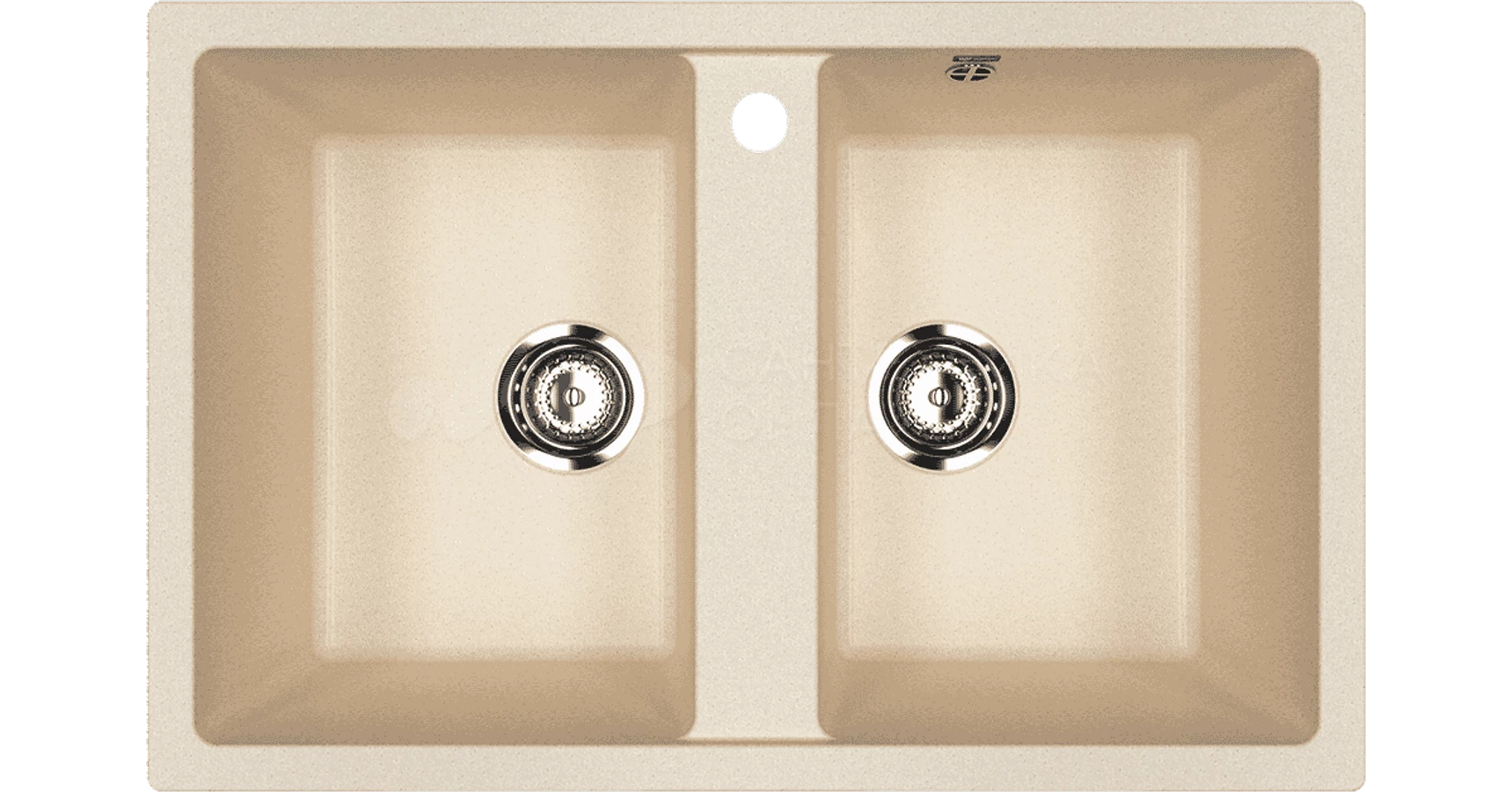 Ulgran U-608-328 gránit kétmedencés mosogató – Bézs